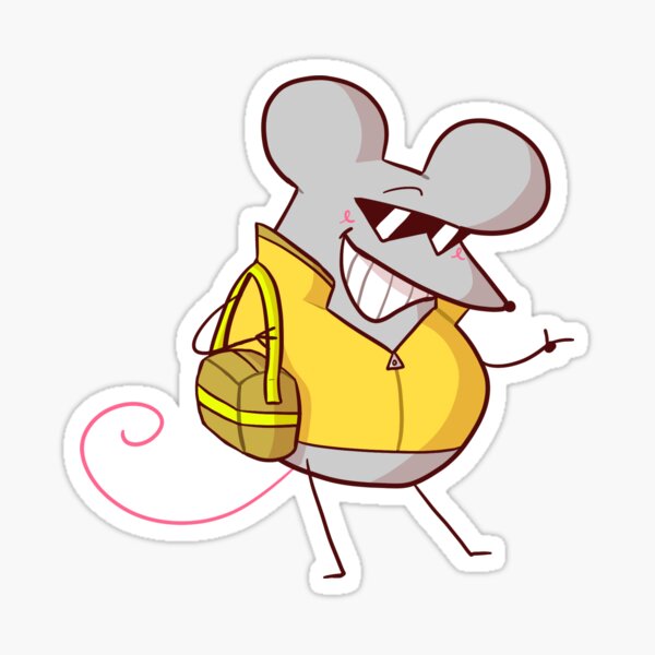 "ESTP Fat Rat" Sticker for Sale by milkcartonss | Redbubble