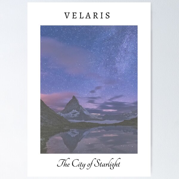 "Velaris Court of Dreams ACOTAR" Poster for Sale by RenDesignsStuff ...