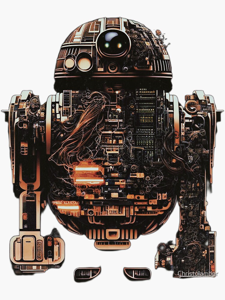 "Anatomy of an astromech droid #7" Sticker for Sale by Christolamber ...