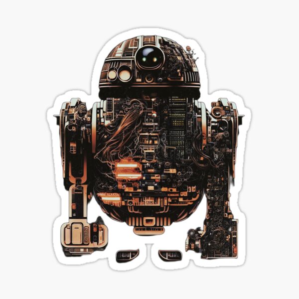 "Anatomy of an astromech droid #7" Sticker for Sale by Christolamber ...