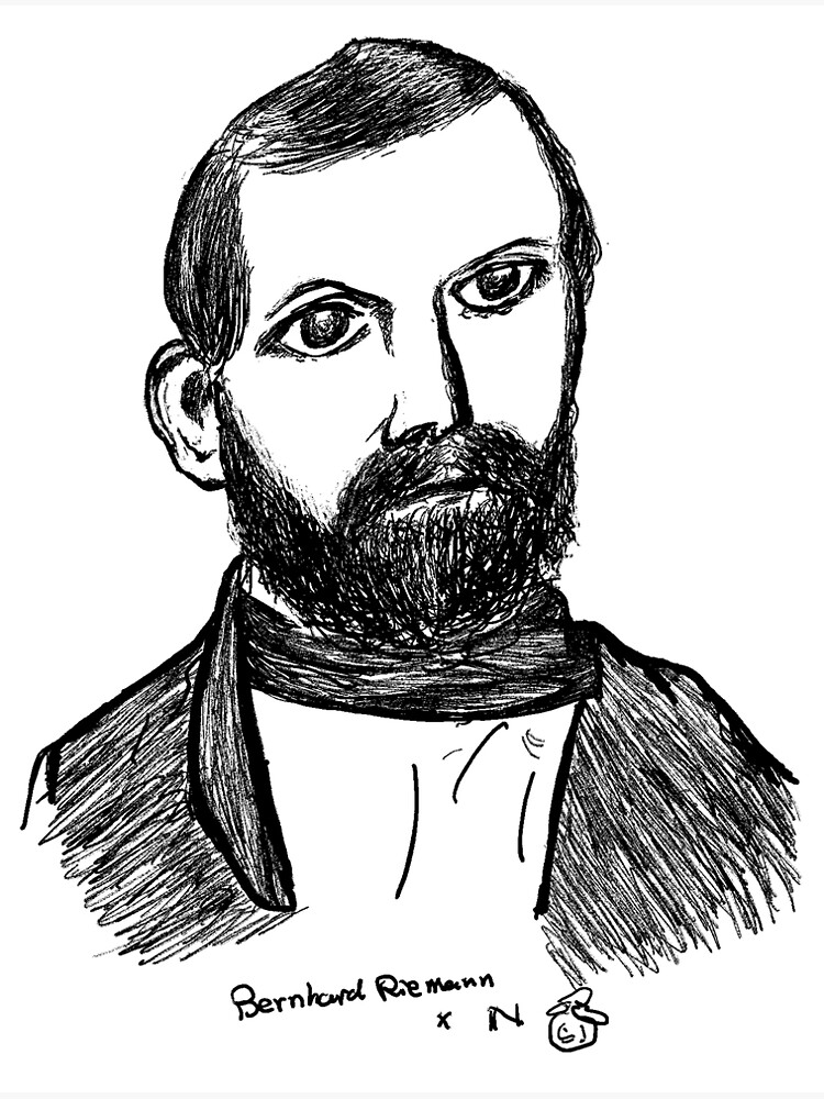 Bernhard Riemann Portrait Premium Matte Vertical Poster sold by ...