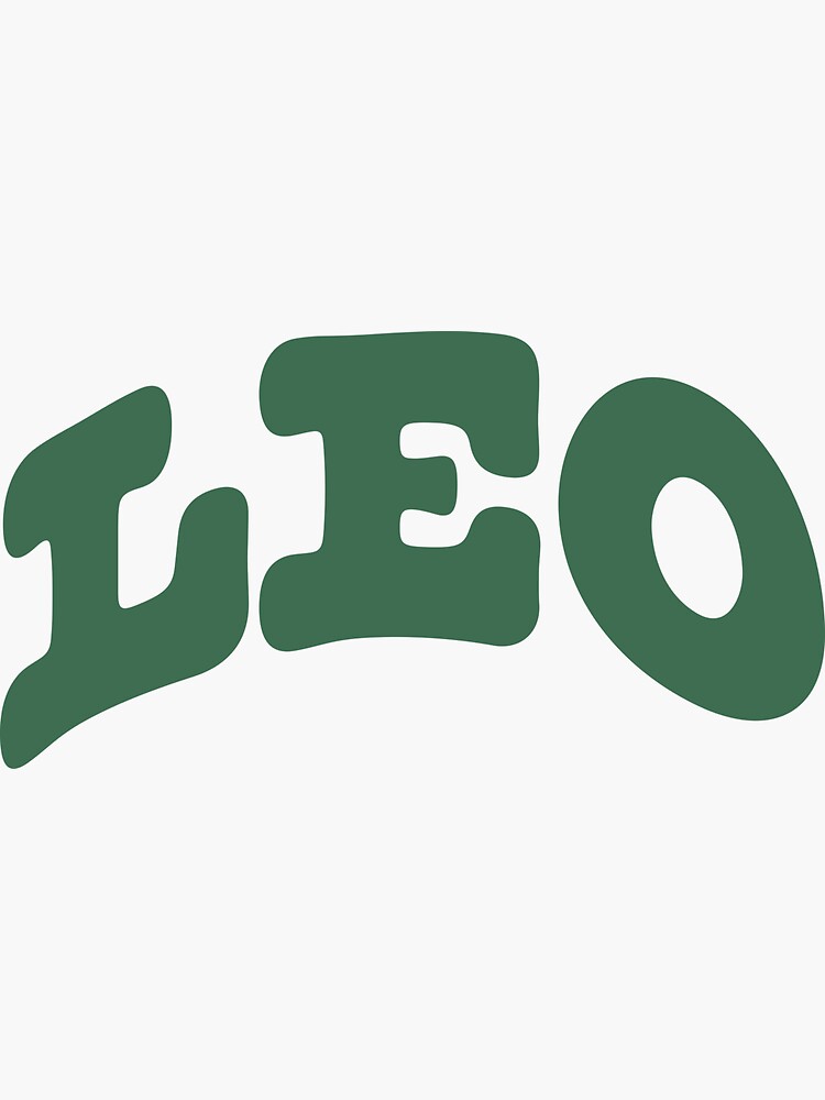 "Leo Astrology Zodiac Sign Varsity Letters" Sticker for Sale by ...