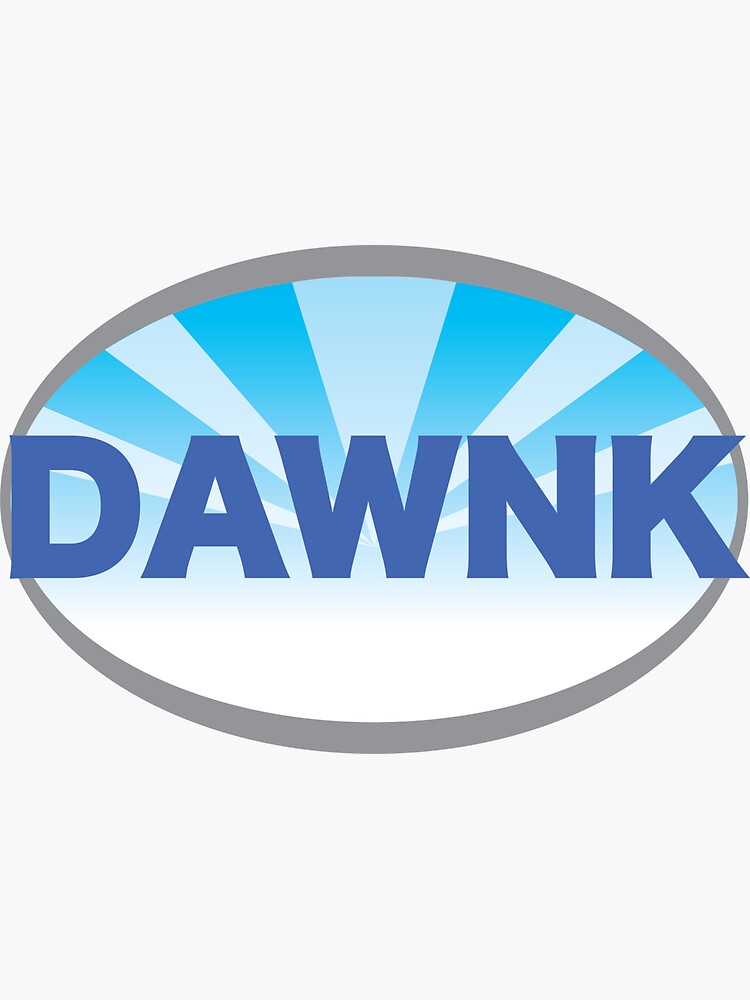 "DAWNK" Sticker for Sale by HCB1 | Redbubble