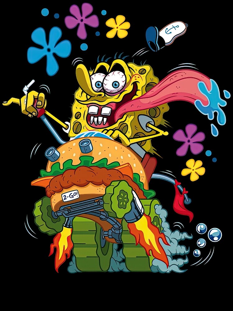 "Rat Fink Style Sponge Fink" Art Print for Sale by Maya Boone | Redbubble