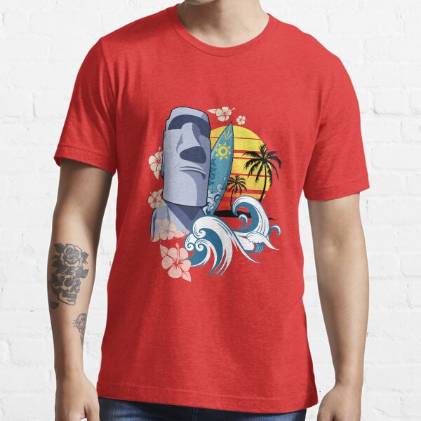 "Moai" T-shirt for Sale by Paolo87 | Redbubble | moai t-shirts - isola ...