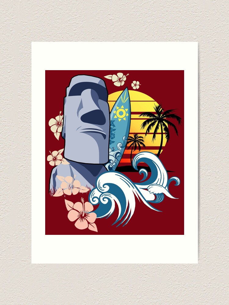 "Moai" Art Print for Sale by Paolo87 | Redbubble