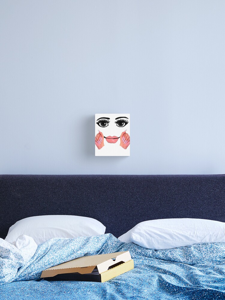 "woman face roblox" Canvas Print for Sale by CoreyArms | Redbubble