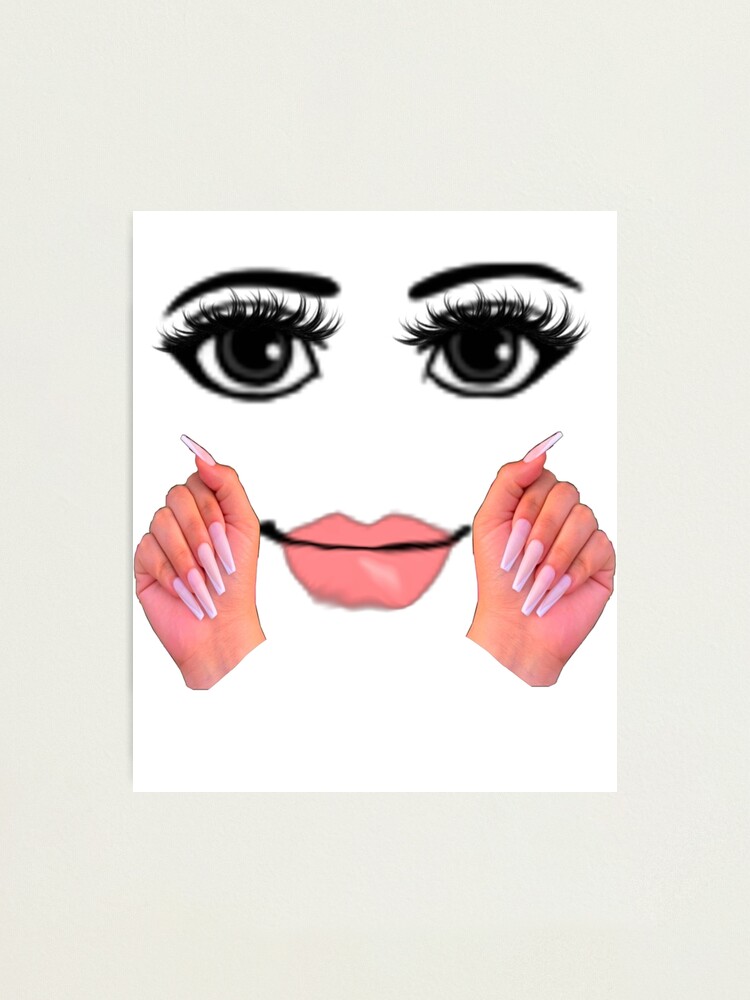 "woman face roblox" Photographic Print for Sale by CoreyArms | Redbubble