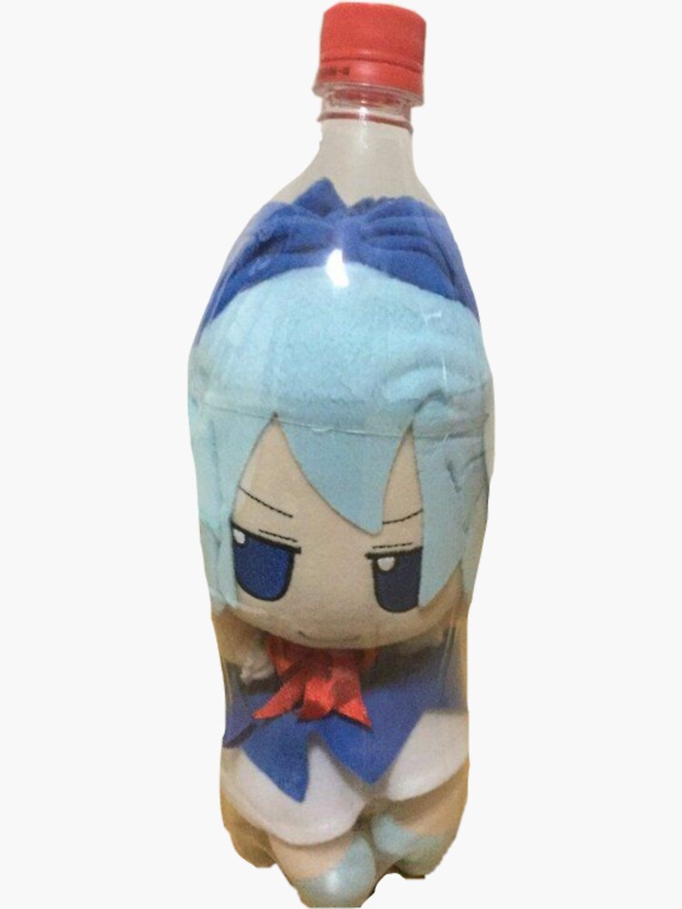"Cirno Plush in Bottle" Sticker for Sale by dan d | Redbubble