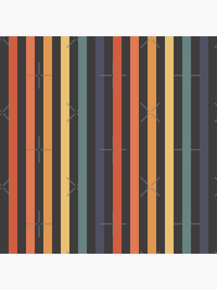 "Retro Stripes 70s Style" Sticker for Sale by fezztee | Redbubble