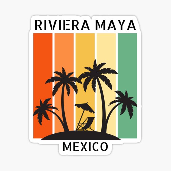 "RIVIERA MAYA MEXICO" Sticker for Sale by Wooden-rack | Redbubble