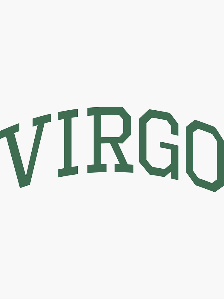 "Virgo Astrology Zodiac Sign Varsity Letters" Sticker for Sale by ...