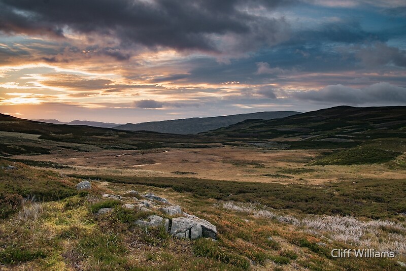 "Light hits the moorland, Perthshire Scotland" by Cliff Williams ...