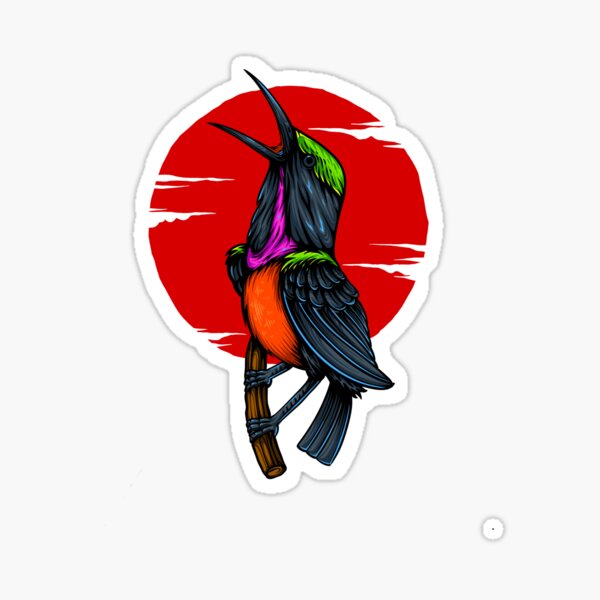 "Kolibri ninja humming bird pet animal" Sticker for Sale by twelvestd ...