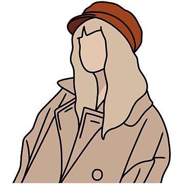 "Taylor Swift - Red (faceless vector art)" Sticker for Sale by Lucesco ...