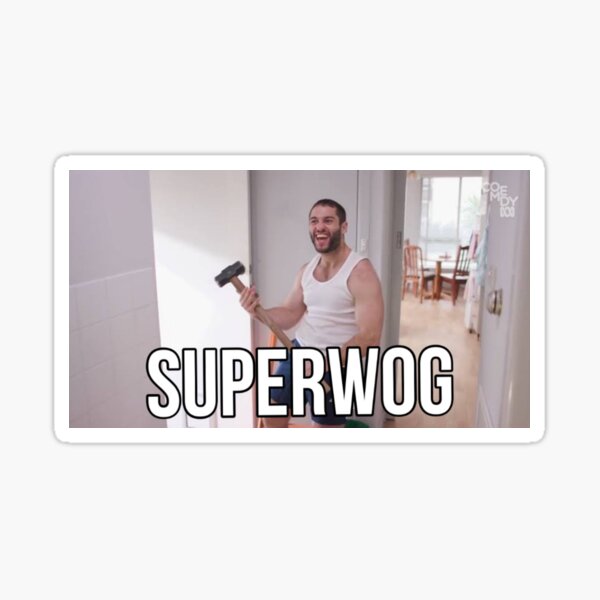 "Superwog" Sticker for Sale by Jeremyfreker | Redbubble