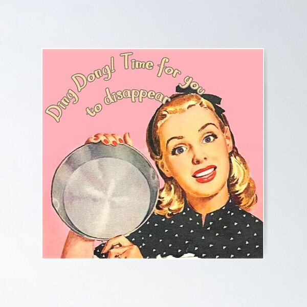 "Vintage 50s Retro Mid-Century Funny Sarcastic Woman Quote Meme" Poster ...