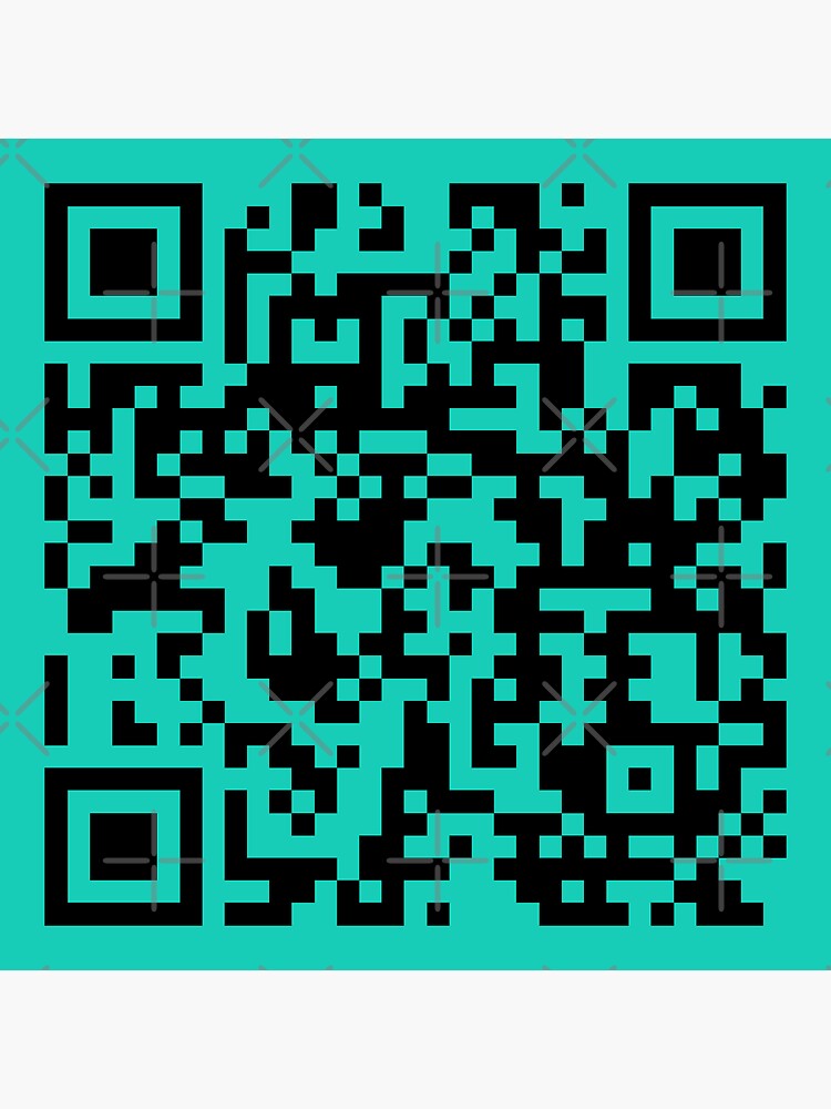 Hatsune Miku Popipo Qr Code Sticker For Sale By Rainbow Redbubble