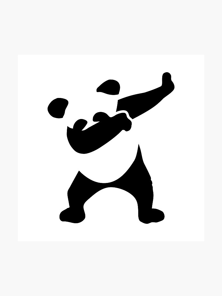"MC PandaMan Dab" Sticker by Prestige313 | Redbubble