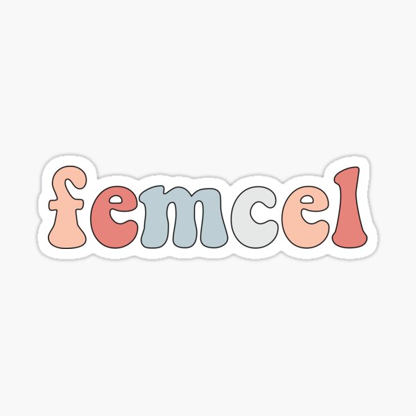"femcel" Sticker for Sale by loooove | Redbubble