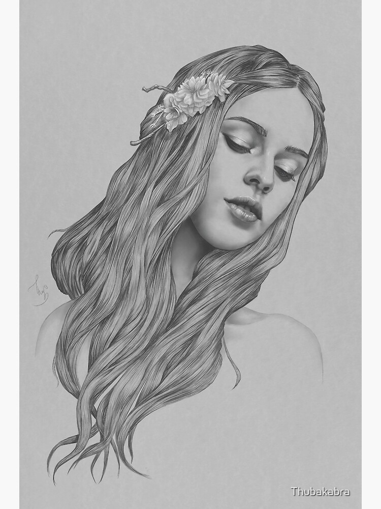 "Patience digital illustration of a young girl" Poster by Thubakabra ...