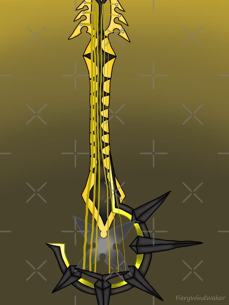 "Keyblade Guitar #24 - Abaddon Plasma" Sticker by FieryWindWaker ...