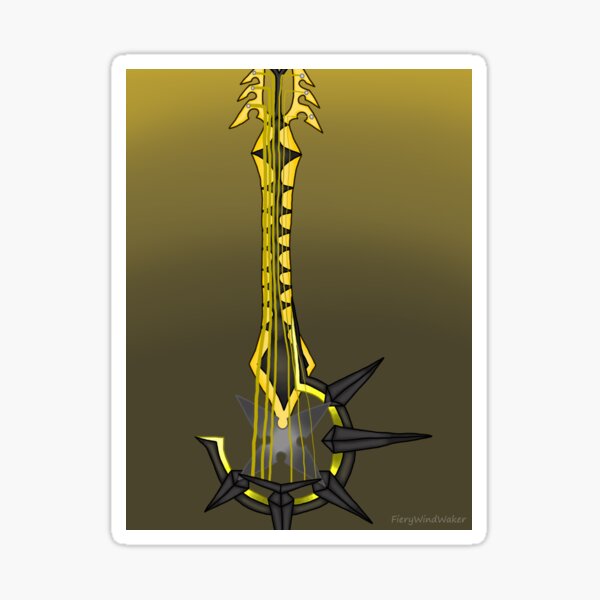 "Keyblade Guitar #24 - Abaddon Plasma" Sticker by FieryWindWaker ...