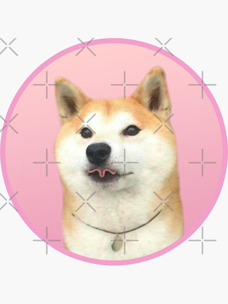"Doggo Stickers: Shiba Mlem " Sticker by Elisecv | Redbubble