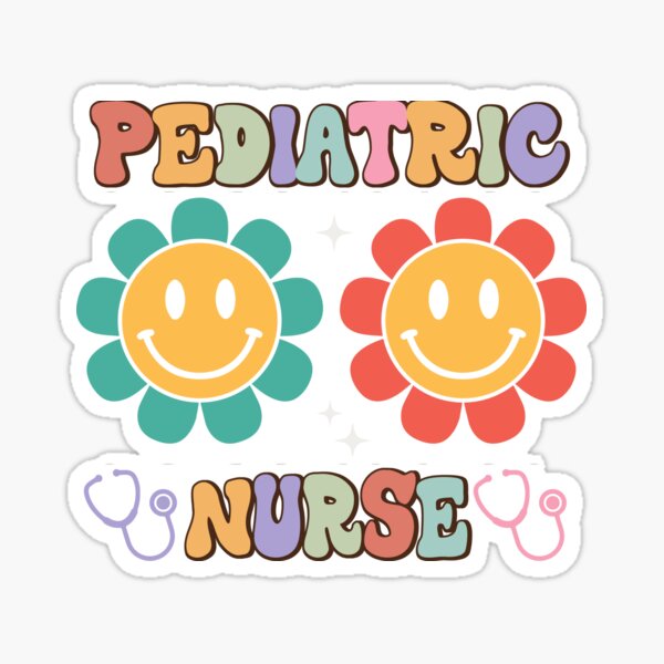 "Pediatric Nurse Cute Future Nurse Nursing School Nurse Retro" Sticker ...