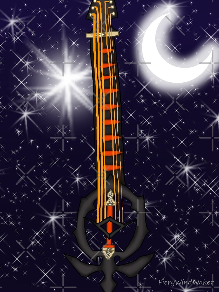 "Keyblade Guitar #31 - Midnight Roar" Art Print by FieryWindWaker ...