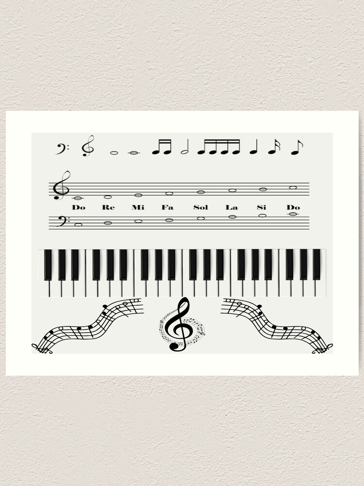 "Piano Keys - Keyboard keys" Art Print for Sale by adoredigitals ...