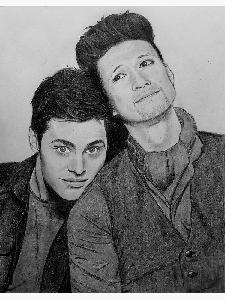 "Cute malec" Sticker for Sale by lenadraws | Redbubble