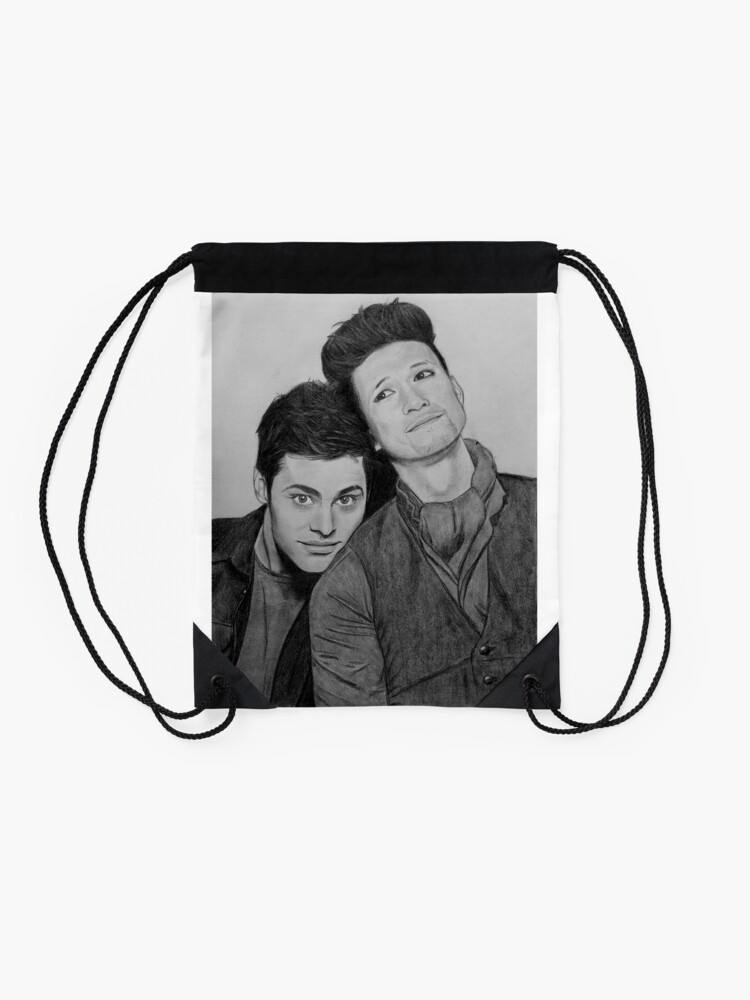 "Cute malec" Drawstring Bag for Sale by lenadraws | Redbubble