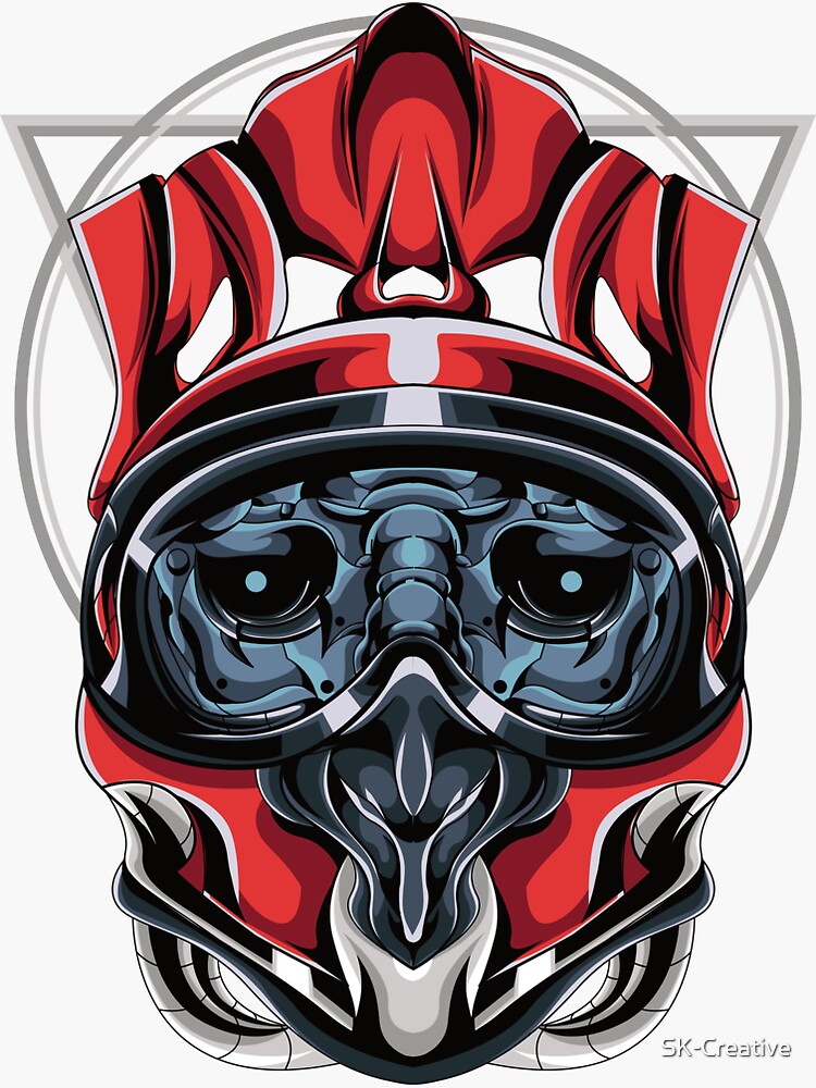 "Astronaut Helmet Abstract Digital Art" Sticker for Sale by SK-Creative ...