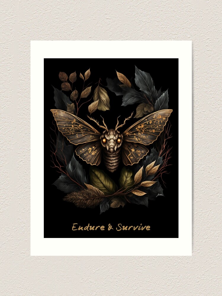 "The Last of Us Endure and Survive Moth" Art Print for Sale by ...