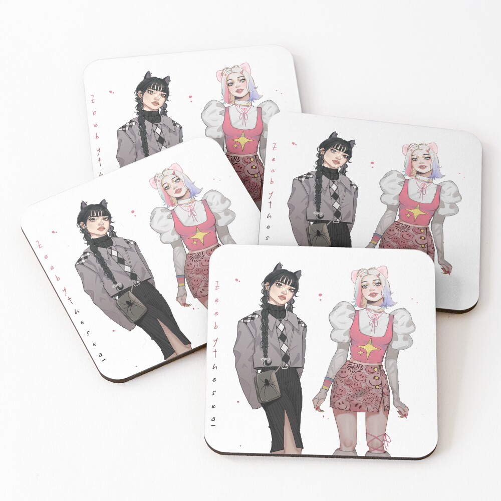 "Wednesday & Enid" Sticker for Sale by zeebythesea | Redbubble