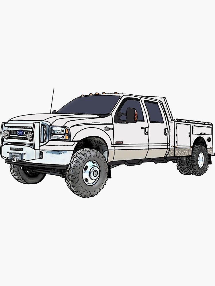 "Ford F350 King Ranch Dually service bed" Sticker for Sale by Arseman69 ...