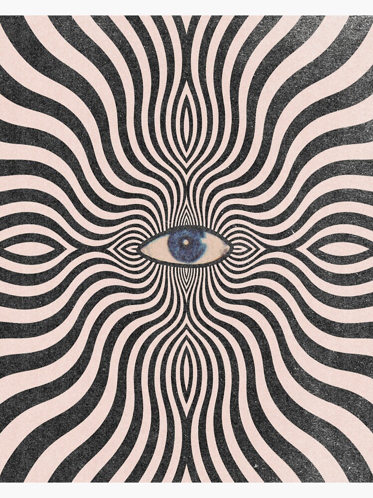 "Magic eye II" Sticker by PeccinettiArt | Redbubble