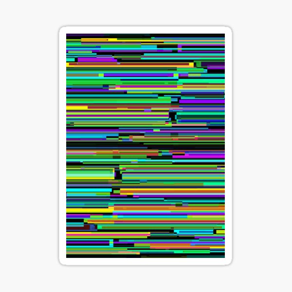 "Glitch" Sticker by JCGair | Redbubble
