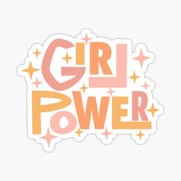 "Girl Power" Sticker for Sale by MiLatibule | Redbubble