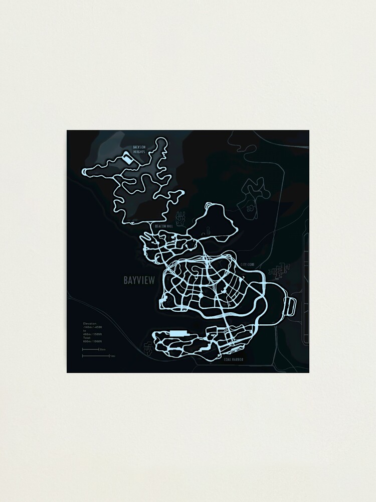 "Need For Speed Underground 2 | Bayview Map" Photographic Print for ...