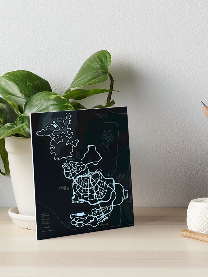 "Need For Speed Underground 2 | Bayview Map" Art Board Print for Sale ...