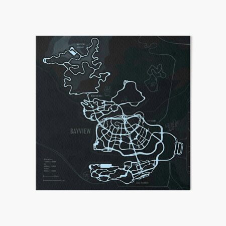 "Need For Speed Underground 2 | Bayview Map" Art Board Print for Sale ...