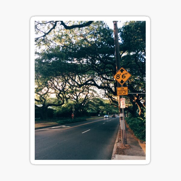 "The Road To Diamond Head " Sticker by Eoxe | Redbubble