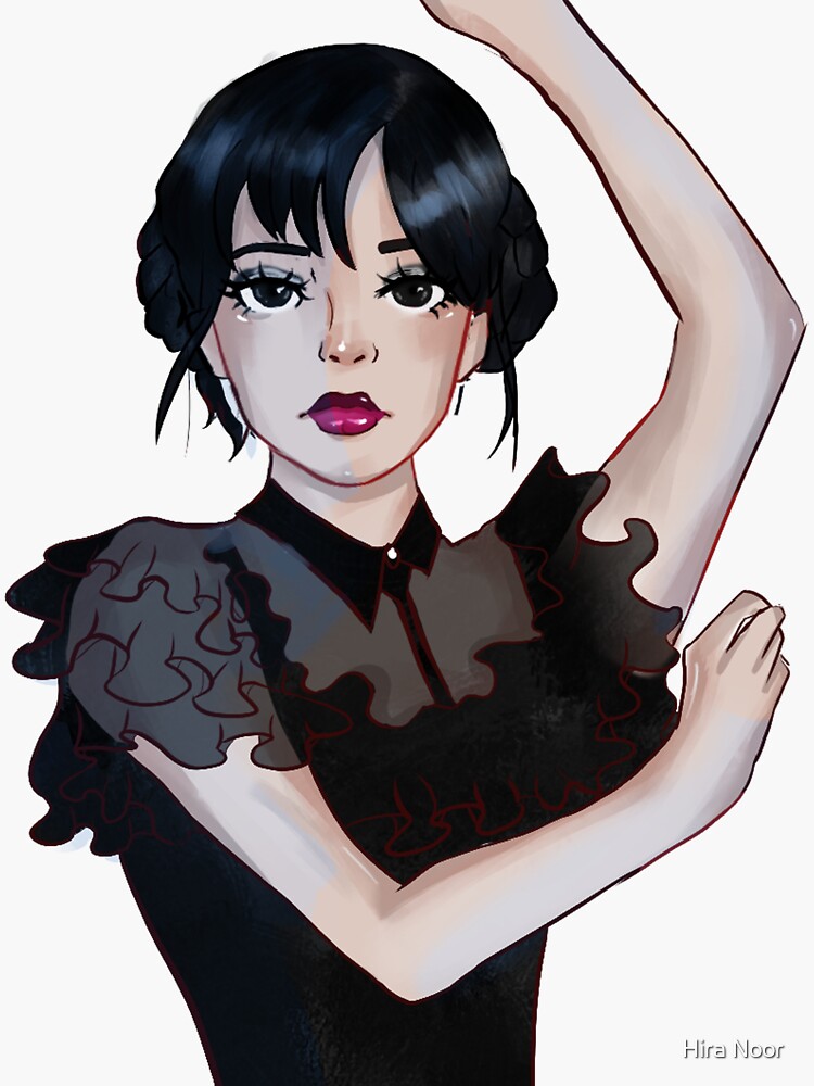 "Wednesday Addams-Netflix prom dance Sticker" Sticker for Sale by ...