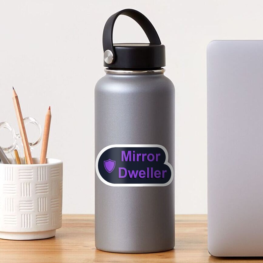 "VRChat Mirror Dweller Sticker" Sticker for Sale by SamayeVR | Redbubble