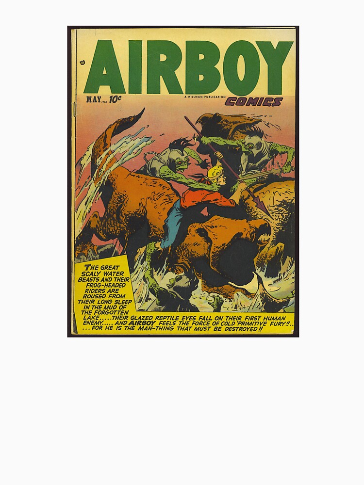 "AIRBOY COMICS -BATTLE THE FROG-HEADED RAIDERS " Essential T-Shirt for ...
