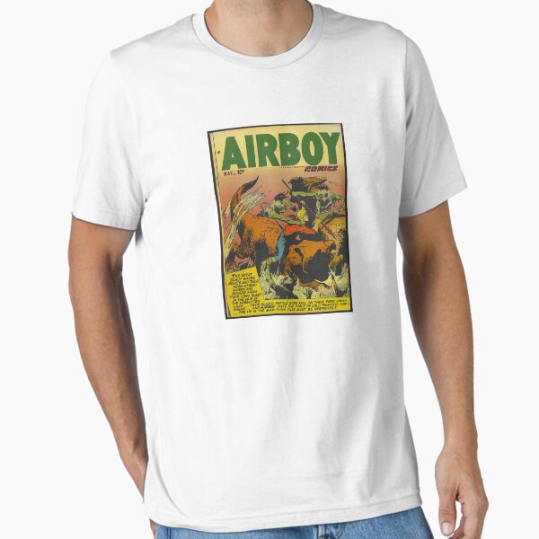 "AIRBOY COMICS -BATTLE THE FROG-HEADED RAIDERS " Essential T-Shirt for ...