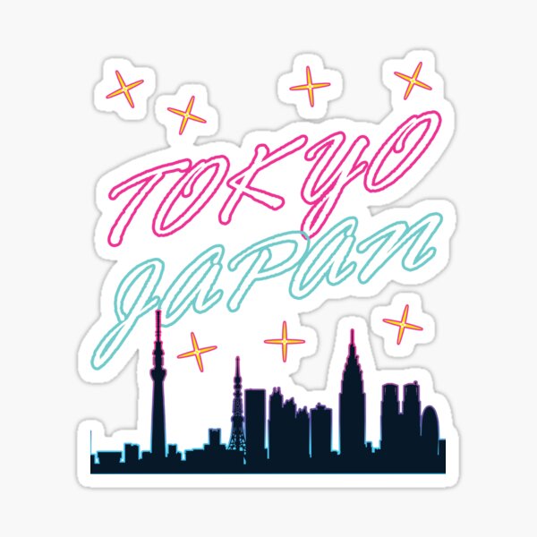 "Japanese Tokyo Japan Retro Synthwave" Sticker for Sale by ...