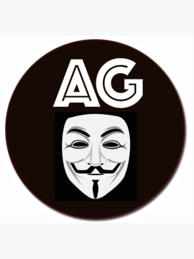 "AG" Sticker by v-and-t | Redbubble